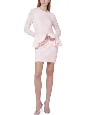 Remain Birger Christensen Mesh Mini Dress - Pink