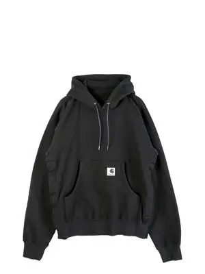 SACAI X CARHARTT WIP Cotton Fleece Hoodie - Black