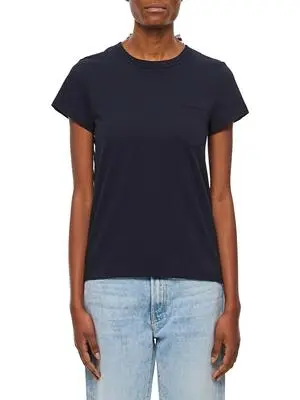 Sacai Hybrid Poplin T-shirt - Blue