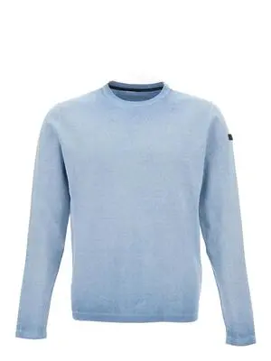 RRD - ROBERTO RICCI DESIGN Shirty Ice Round Knit Sweater - Blue