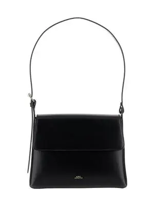 A.p.c. Virginie Flap Bag - Black