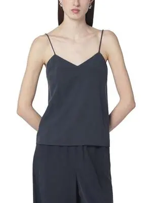 Max Mara Silk Tank Top - Blue