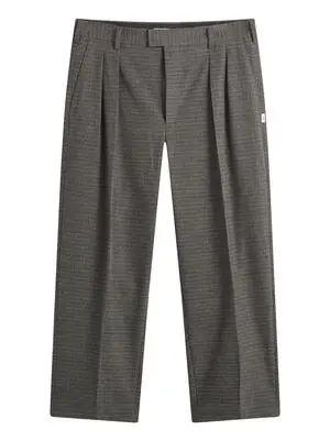 WTAPS Glen Check Two Tuck Trousers - Gray