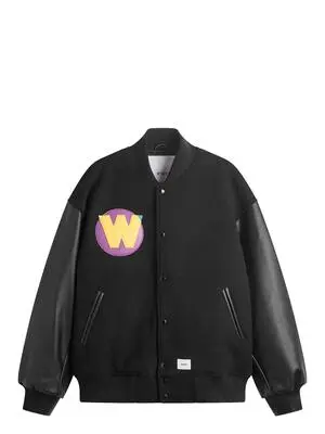 WTAPS Applique Varsity Jacket - Black