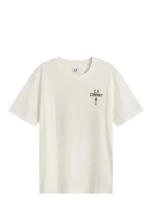 C.P. COMPANY 30/1 British Sailor T-shirt - Gauze White