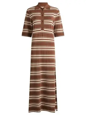 Faithfull The Brand Santiago Polo Maxi Dress - Ombre Stripe
