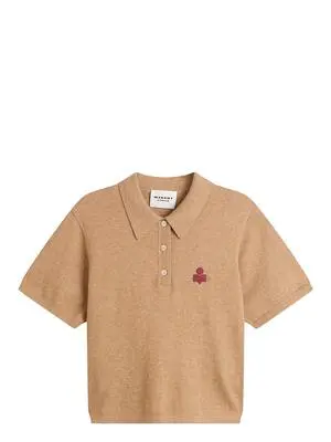 Isabel Marant Althea Polo Shirt - Camel/granita