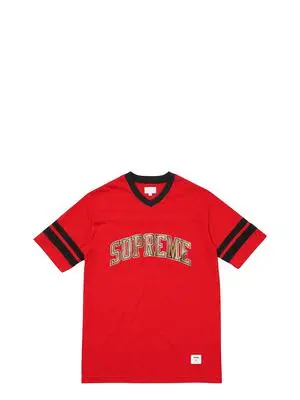 Supreme Glitter Arc Football Top - Red