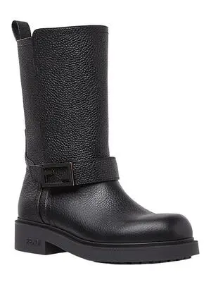 Fendi Leather Boots - Black