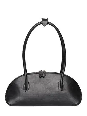 LIFFNER East/west Leather Dome Bag - Black