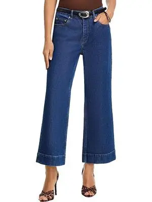 Cinq À Sept Joey Wide Leg Ankle Jeans - Tide