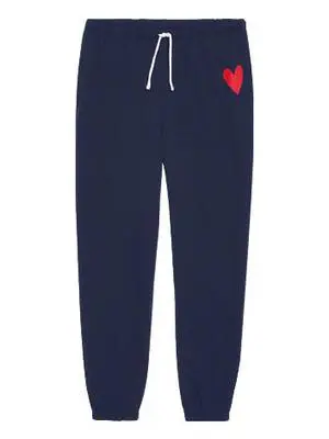 PRIMARY 24/7 Heart Sweatpants - Navy Lollipop