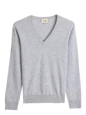 Gobi Cashmere Gobi Cashmere Timeless V-Neck Sweater High Rise