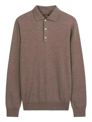 GOBI CASHMERE Timeless Cashmere Polo Sweater