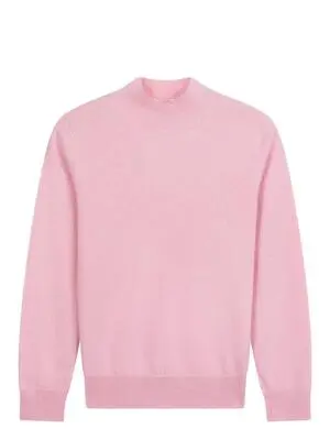 Gobi Cashmere Timeless Cashmere Mock Neck Sweater - Almond Blossom
