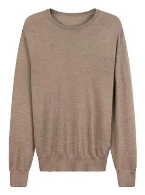 Gobi Cashmere Cashmere Silk C-neck Sweater - Timber Wolf