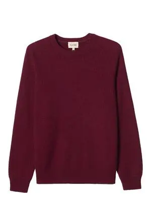 Gobi Cashmere Ribbed Cashmere Sweater - Zinfandel