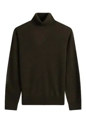 Gobi Cashmere Timeless Cashmere Turtleneck Sweater - Avocado