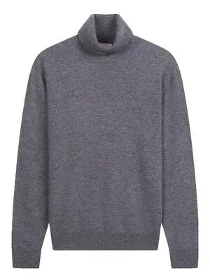 Gobi Cashmere Turtleneck Cashmere Sweater - Dim Gray