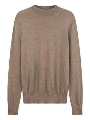 Gobi Cashmere Cashmere Silk High Neck Sweater - Timber Wolf