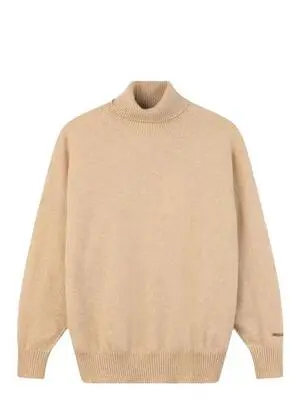 Gobi Cashmere Turtleneck Cashmere Sweater - Beige