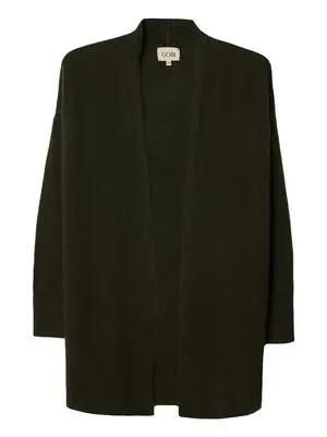 Gobi Cashmere Open-front Cashmere Cardigan - Capulet Olive