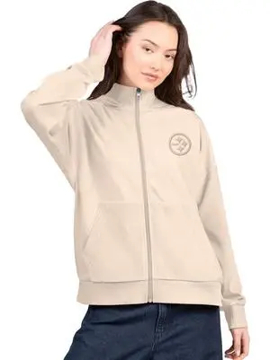 G-III 4HER BY CARL BANKS Pittsburgh Steelers Rookie Full-zip Hoodie - Tan