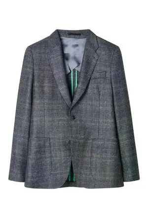 Paul Smith Plaid-pattern Single-breasted Blazer - Blue
