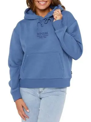 Rip Curl Cotton-blend Relaxed Fit Hoodie - Moonlight Blue