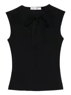 Gimaguas Anis Tie-detail Top - Black