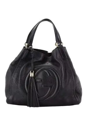 Gucci Soho Convertible Leather Small Shoulder Bag - Black