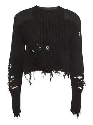 Yeezy Distressed Sweater - Black
