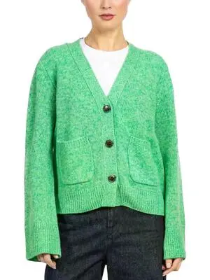LISA YANG Danni Patch-pocket Cardigan - Green