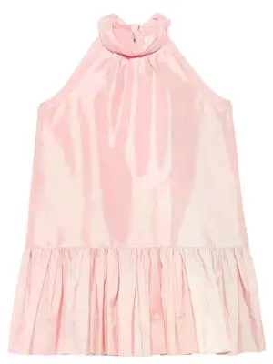 Simkhai Hope Ruffled Halterneck Mini Dress - Pink