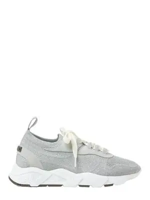 Peserico Glitter Knit Sneakers - Grey