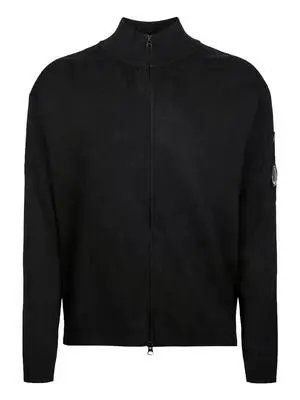 C.P. COMPANY Zip-up Cardigan - Black
