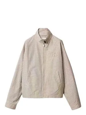 Miu Miu Check-pattern Oversized Jacket - Neutrals