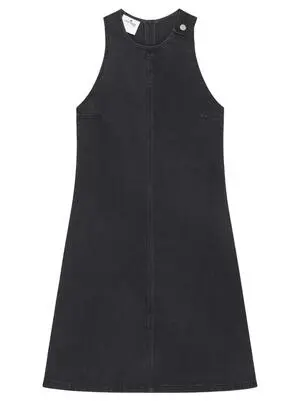 COURREGES Sleeveless Denim Dress - Black