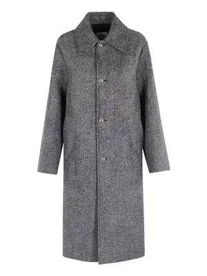 SEMICOUTURE Leandre Buttoned Coat - Grey