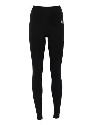 SPORTY & RICH Srhwc High-waist Logo Leggings - Black