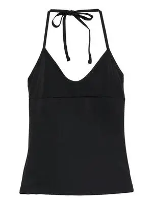Gimaguas Lula Tie-fastening Sleeveless Top - Black