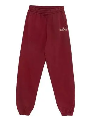 SPORTY & RICH Soho Logo Track Pants - Red