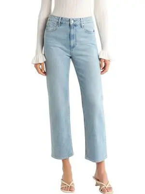 Paige Stevie High-waist Straight-leg Jeans - Glide