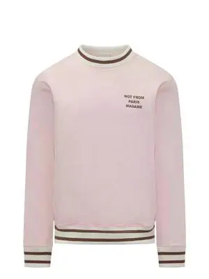 Drole De Monsieur Slogan-print Sweatshirt - Pink