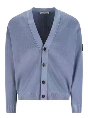 Stone Island Buttoned Cardigan - Blue