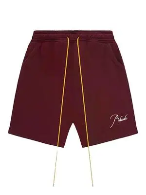 Rhude Logo-embroidered Track Shorts - Red