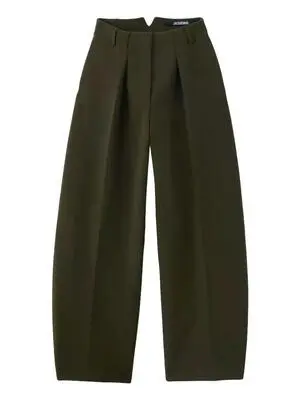 Jacquemus Ovalo Pleated Trousers - Green