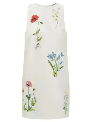 Stella McCartney Floral Embroidered Dress - White