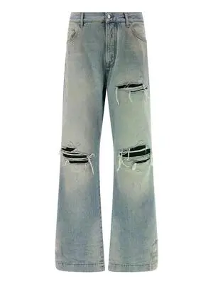 Amiri Mx1 Straight Flare Jeans - Blue