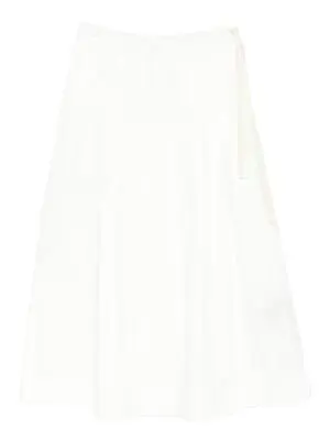 Soeur Amalia Tied-waist Midi Skirt - White